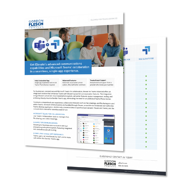 Elevate for Teams Advanced | Gordon Flesch Company